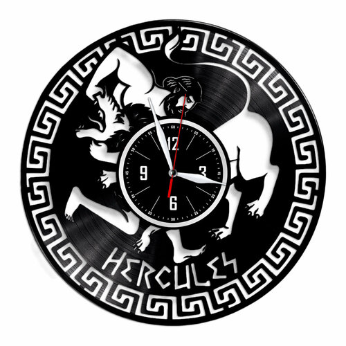 Геркулес - настенные часы из виниловой пластинки