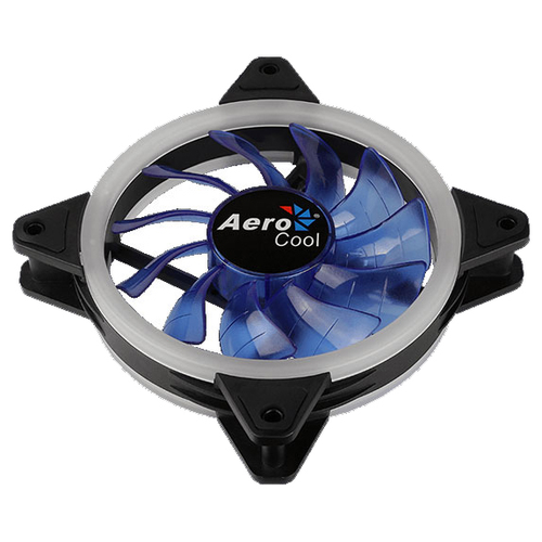 Вентилятор для корпуса AeroCool Rev, черный/синий/синяя подсветка