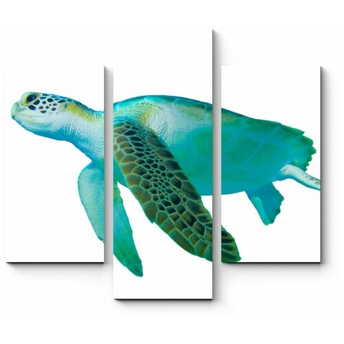 Модульная картина Зеленая черепашка100x90