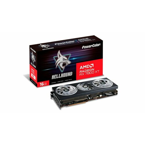 Видеокарта PowerColor RX7800XT Hellhound 16GB GDDR6 256-bit DPx3 HDMI 3FAN RTL