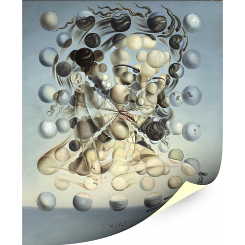 "Галатея со сферами", Дали, Сальвадор, картина (репродукция) (60х74 см / без подрамника)