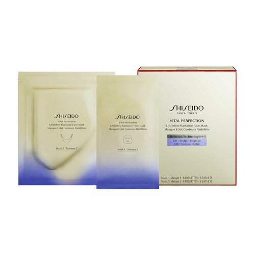 Моделирующая маска для лифтинга и сияния кожи Shiseido Vital Perfection LiftDefine Radiance Face Mask
