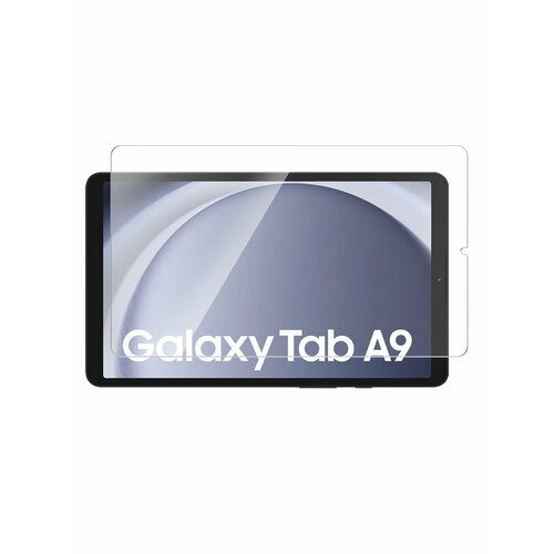 Защитное стекло для Samsung Galaxy Tab A9 8.7" (Самсунг Галакси Таб А9) на Экран, (гибридное: пленка+стекловолокно) прозрачное Hybrid Glass, Brozo