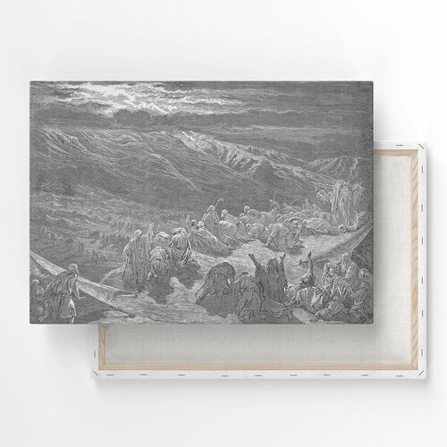 Картина на холсте, репродукция / The Giving of the Law on Mount Sinai / Гюстав Доре / Размер 30 x 40 см