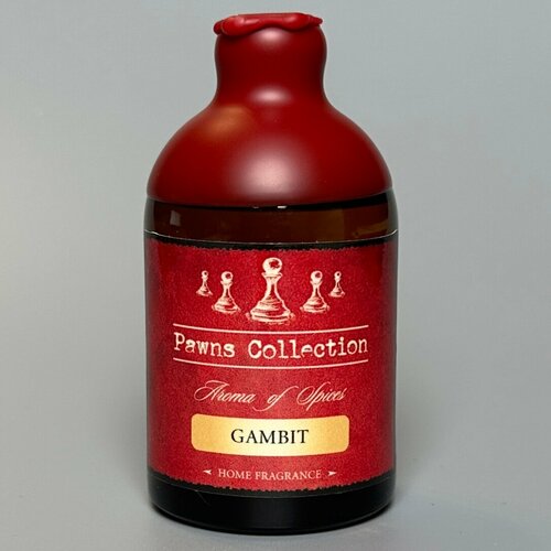 Аромадиффузор с палочками GAMBIT 100 мл, ароматизатор для дома Pawns Collection ручной работы