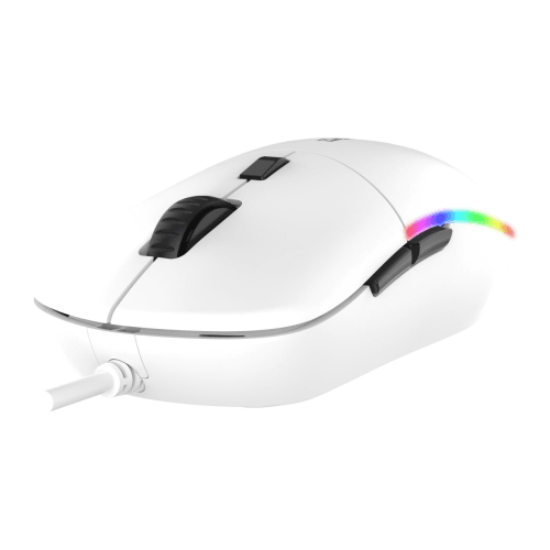Мышь проводная Dareu LM121 White (белый), подсветка RGB
