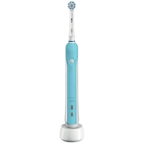 Зубная щетка электрическая Oral-B Pro 700 Sensi Clean голубой/белый