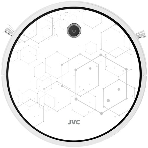 Робот - пылесос JVC 2 в 1 сухая и влажная уборка, 4 режима, турбо щетка, HEPA фильтр, голосовой помощник, смартфон-управление Smart life, Wi-Fi