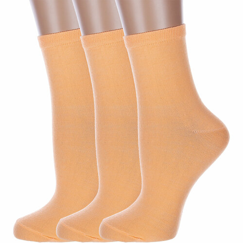Носки HOBBY LINE, 3 пары, размер 36-40, оранжевый