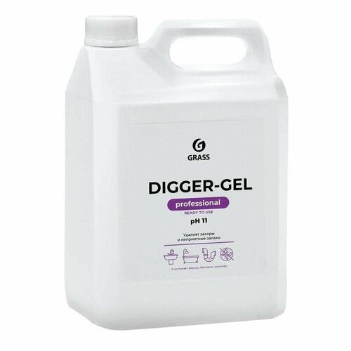 Средство для прочистки труб Grass Digger-Gel Professional, 5л