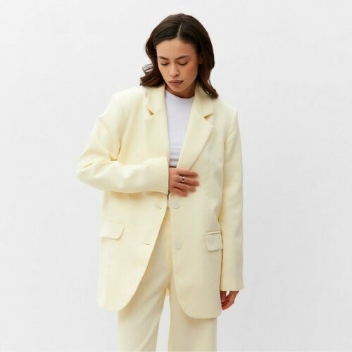 Пиджак MIST, размер L/XL, бежевый, белый