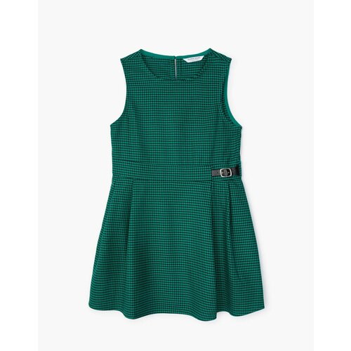 Платье Gloria Jeans, размер 9-10л/140 (34), зеленый, черный