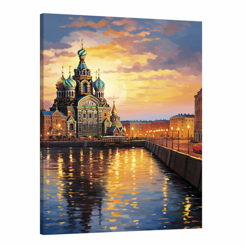 Интерьерная картина 50х70 "Питерская канва"