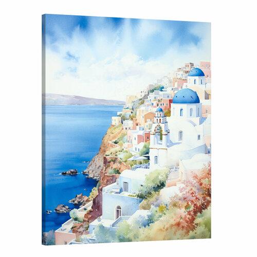 Интерьерная картина 50х70 "Путешествие в Грецию: открытие нового мира"