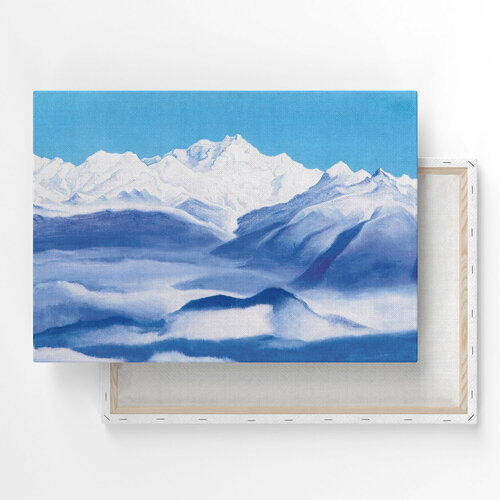 Картина на холсте, репродукция / Roerich Nicholas - Рерих Николай - Голубые Горы / Размер 30 x 40 см