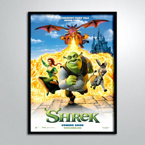 Постер в раме/Шрэк Фиона и Осел Shrek