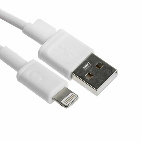 BYZ Кабель BYZ BC-041, Lightning - USB, 3 А, 1 м, силикон, белый