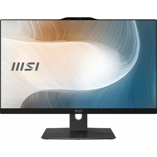 Моноблок MSI Modern AM242P 12M AiO 23,8" FHD (1920x1080)IPS AG Non-touch, Core i7-1260P (2.1GHz), 16GB DDR4 (2x8Gb), 512GB SSD, Intel UHD, WiFi, BT, camera, WirelessKB&mouse Eng/Rus, noOS,1y war-ty, Black (9S6-AE0711-845)