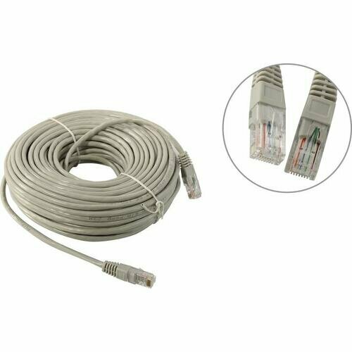 Patch Cord UTP (коммутационный шнур витая пара) - Patch Cord UTP кат.5e 25м, серый