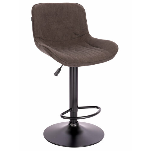 Барный стул Everprof Grace Black Ткань Темно-коричневый