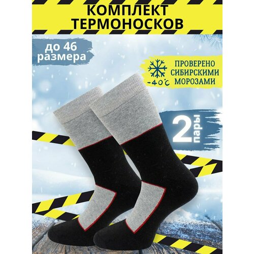 Термоноски HOBBY LINE, 2 пары, размер 25, черный