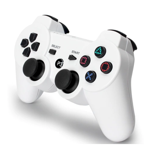 Беспроводной геймпад для Playstation 3, цвет белый. Совместимый с PS3
