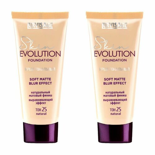 Тональный крем LUXVISAGE Skin Evolution Soft Matte Blur Effect, 35 г, оттенок: 25 natural, 2 шт.