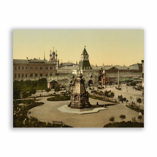 Постер, плакат на бумаге / The Place Iljinka, Moscow, Russia / Размер 40 x 53 см