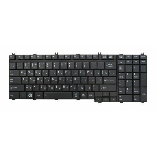 Клавиатура для ноутбука Toshiba A000048090 черная матовая