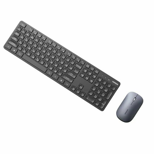 Комплект проводная клавиатура + мышь UGREEN MK003 Keyboard and Mouse set с кабелем USB черный