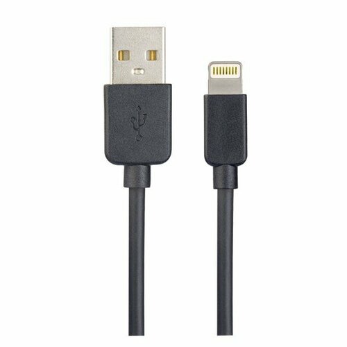 PERFEO Кабель для iPhone, USB - 8 PIN (Lightning), черный, длина 1 м, бокс (I4603)