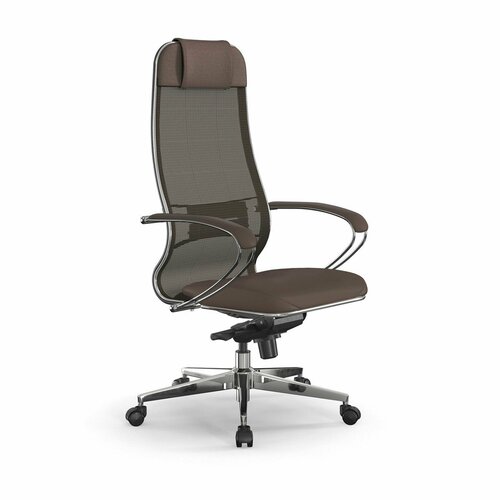 Компьютерное офисное кресло Metta Samurai Comfort S Infinity Easy Clean, Светло-коричневое