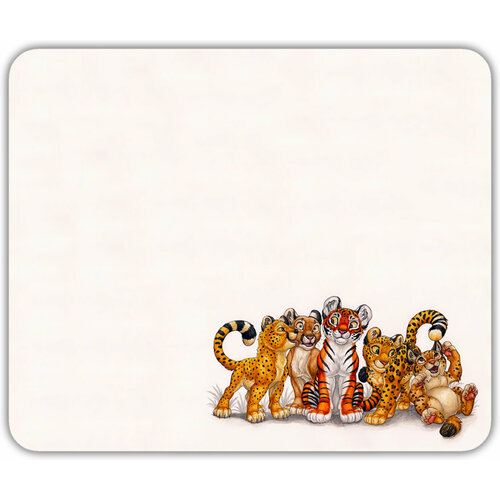Коврик для мыши "Милые котятки" (24 x 20 см x 3 мм)