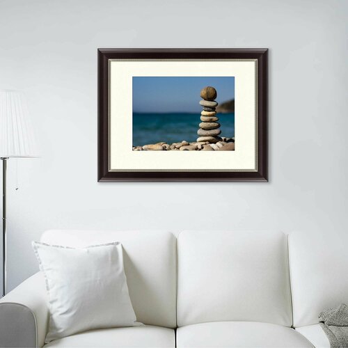 Постер "Камни на пляже" Cool Eshe из коллекции "Природа", плакат А4 (29,7 х 21 см)