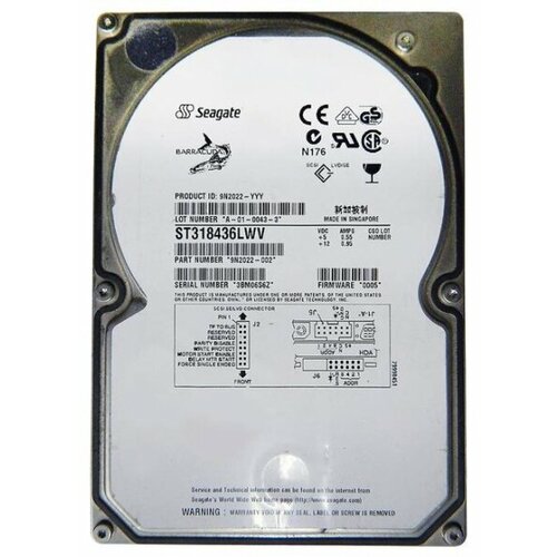 Жесткий диск Seagate 9N2022 18,4Gb 7200 U160SCSI 3.5" HDD