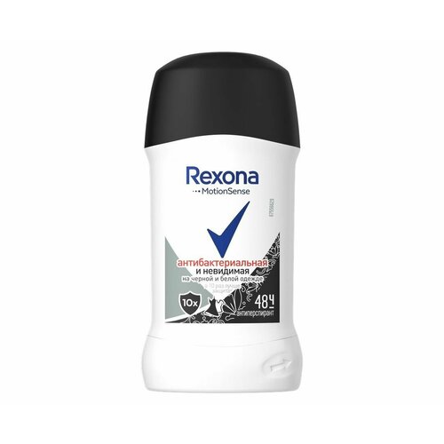 Rexona Дезодорант антиперспирант-карандаш Антибактериальная и невидимая, 40 мл, 4 шт.