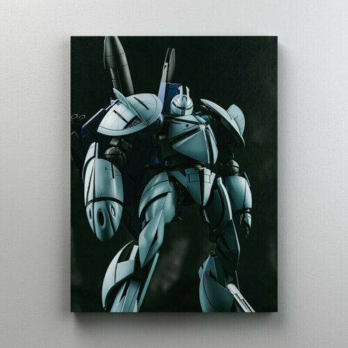 Интерьерная картина на холсте "Аниме - Gundam", размер 22x30 см