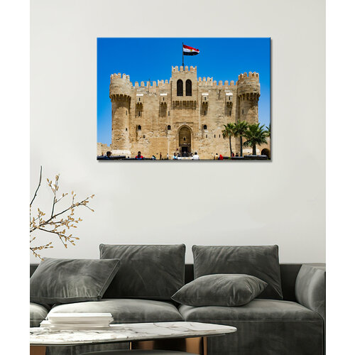 Картина/Картина на холсте для интерьера/Картина на стену/Картина для кухни/ - Египет/Крепость Кайт-Бей (2) 50х70
