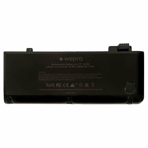 Аккумулятор Wepro A1322 6800mAh повышенной ёмкости для MacBook Pro 13 A1278