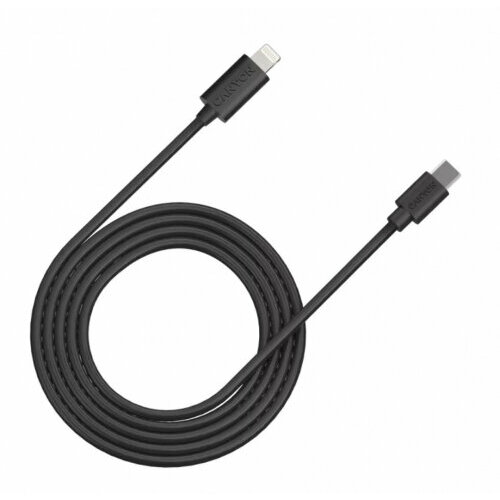 Кабель Canyon CNE-CFI12B, USB Type C - Lightning 2м, 3A, черный