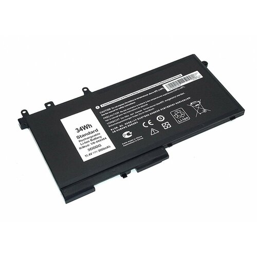 Аккумуляторная батарея для ноутбука Dell GJKNX 11.4V (3000mAh)