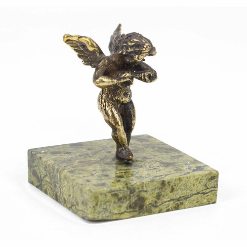 Статуэтка из бронзы и змеевика "Танцующий ангел" 117945
