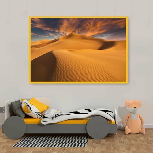 Постер Закат Над Дюнами Пустыни Тип 1 90х60 см в тубусе ПолиЦентр