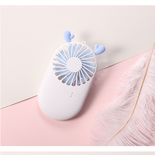 Мини-вентилятор MyPads компактный переносной мощный поток воздуха для дома офиса машины малыша в детскую для транспорта в дамскую сумочку белый