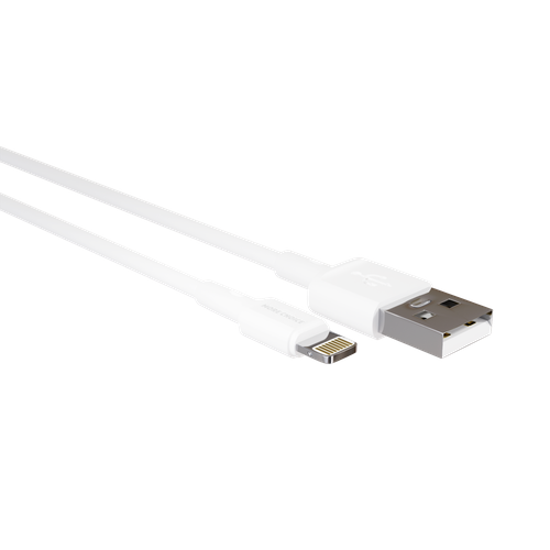 Дата-кабель USB 2.0A для Lightning 8-pin More choice K19i TPE 2м White
