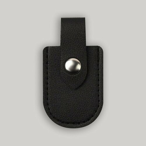 Чехол для хранения маникюрных инструментов, на кнопке, 6,8 × 3,8 см, цвет чёрный