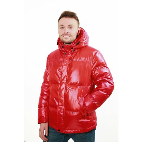 Куртка , размер 56, красный