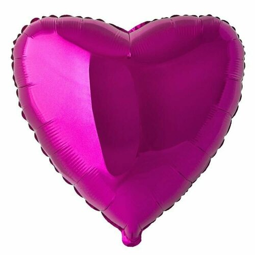 Воздушный шар, Весёлая затея, Большое Сердце Purple металлик Испания