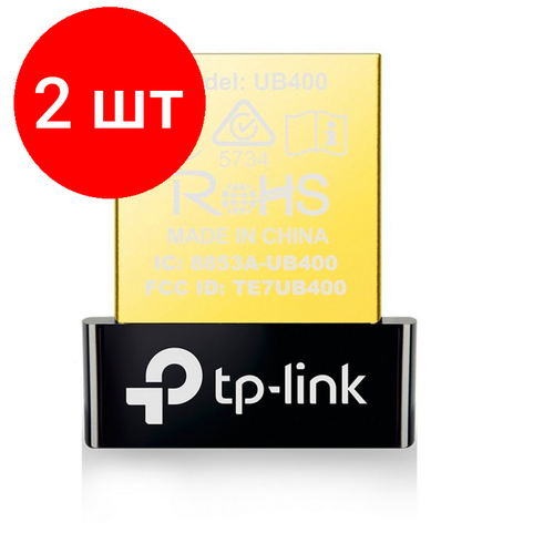 Комплект 2 штук, Сетевой адаптер Bluetooth TP-Link UB400 USB 2.0