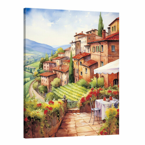 Интерьерная картина 50х70 "Итальянские каналы"